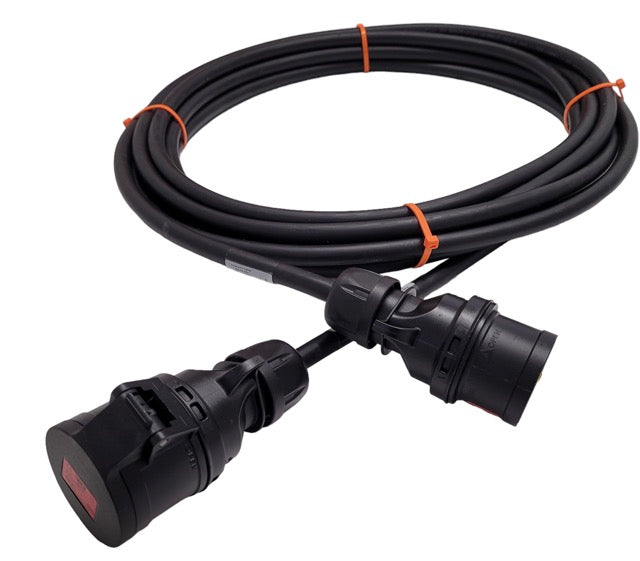 10m - Power Extension Cable 16Amp 400v - 2.5mm HO7-RNF - 5 Pin IP44