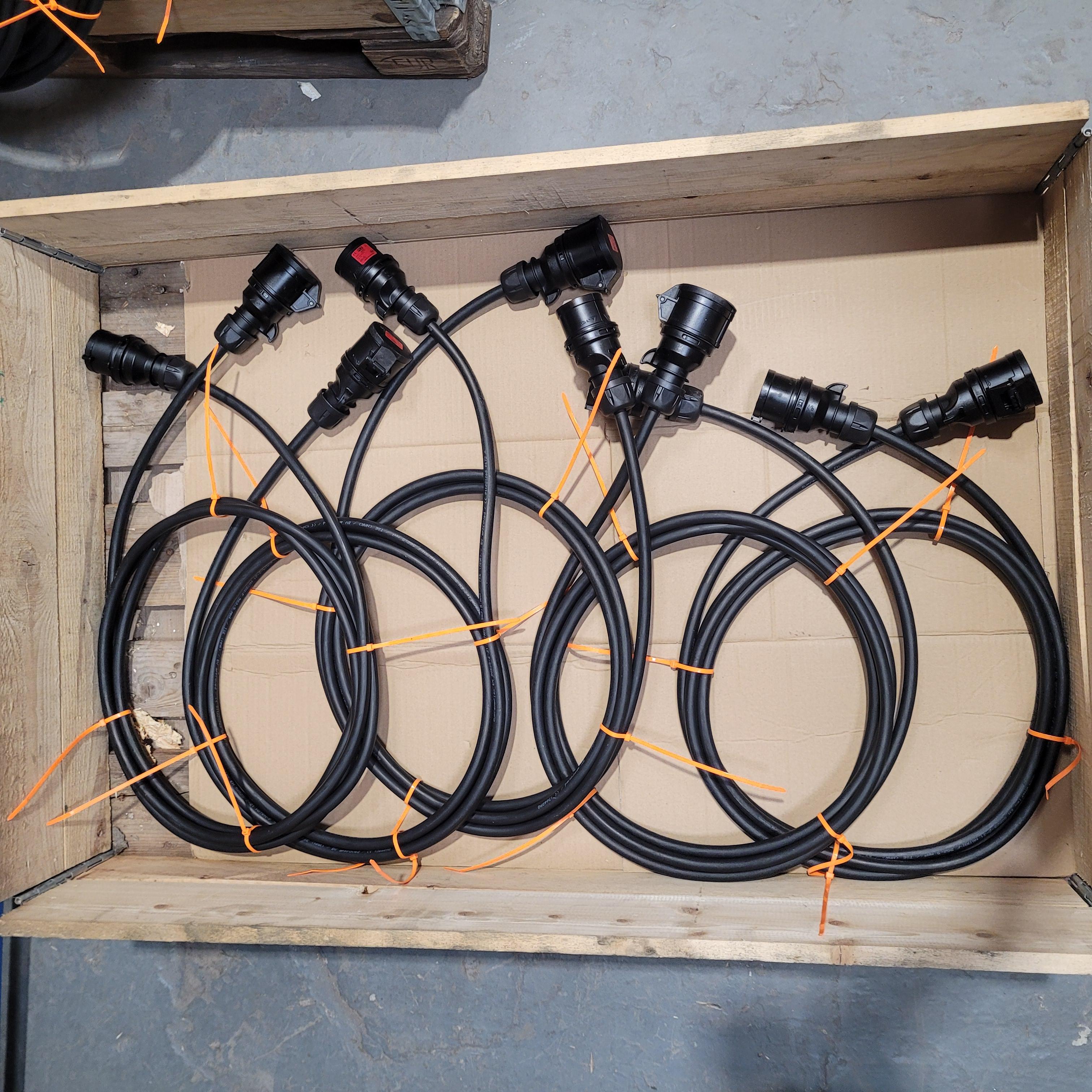 10m - Power Extension Cable 16Amp 400v - 2.5mm HO7-RNF - 5 Pin IP44