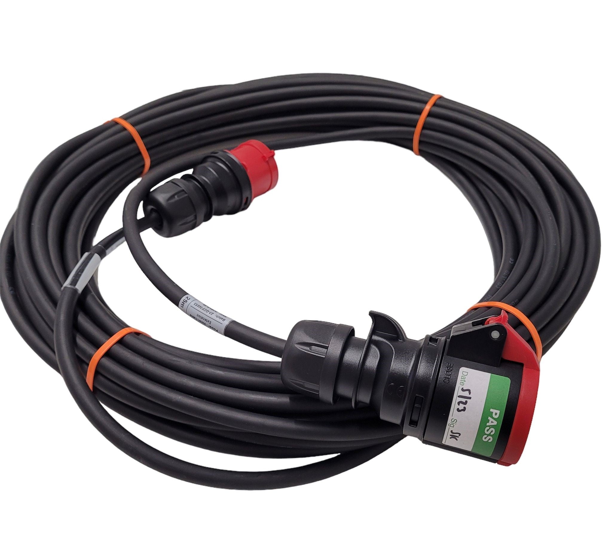 415V Hoist Power Cable Extension - 16A Male-Female 4-PIN CEE FORM TYPE
