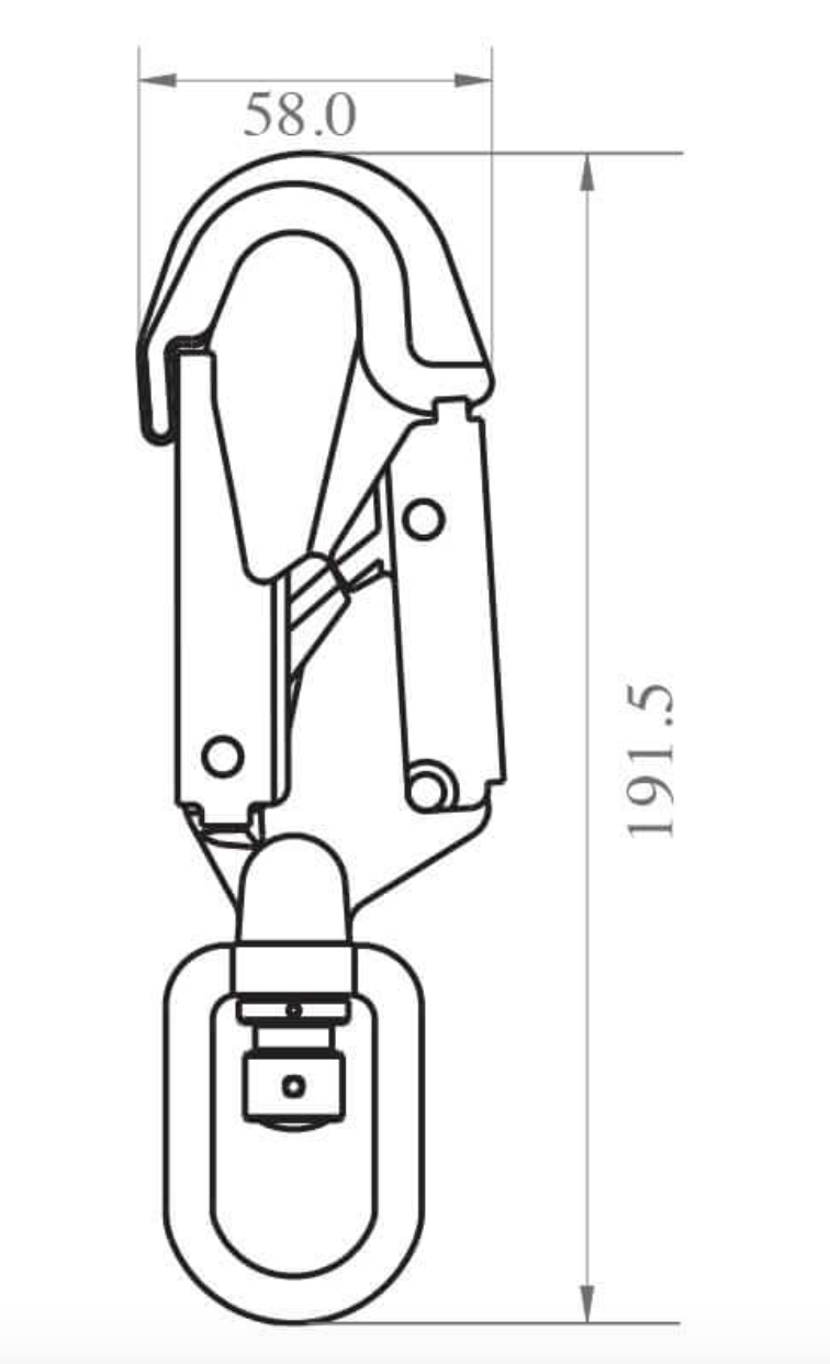 Steel Swivel Snap Hook with Load Indicator